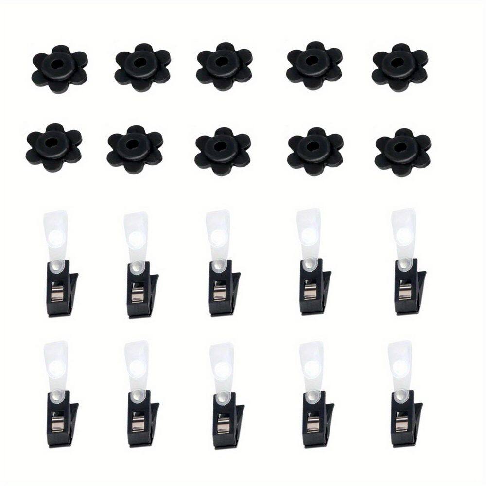 ANLEY 0.3 in. Garden Flag Rubber Stoppers and Anti-Wind Clips for 10 ...