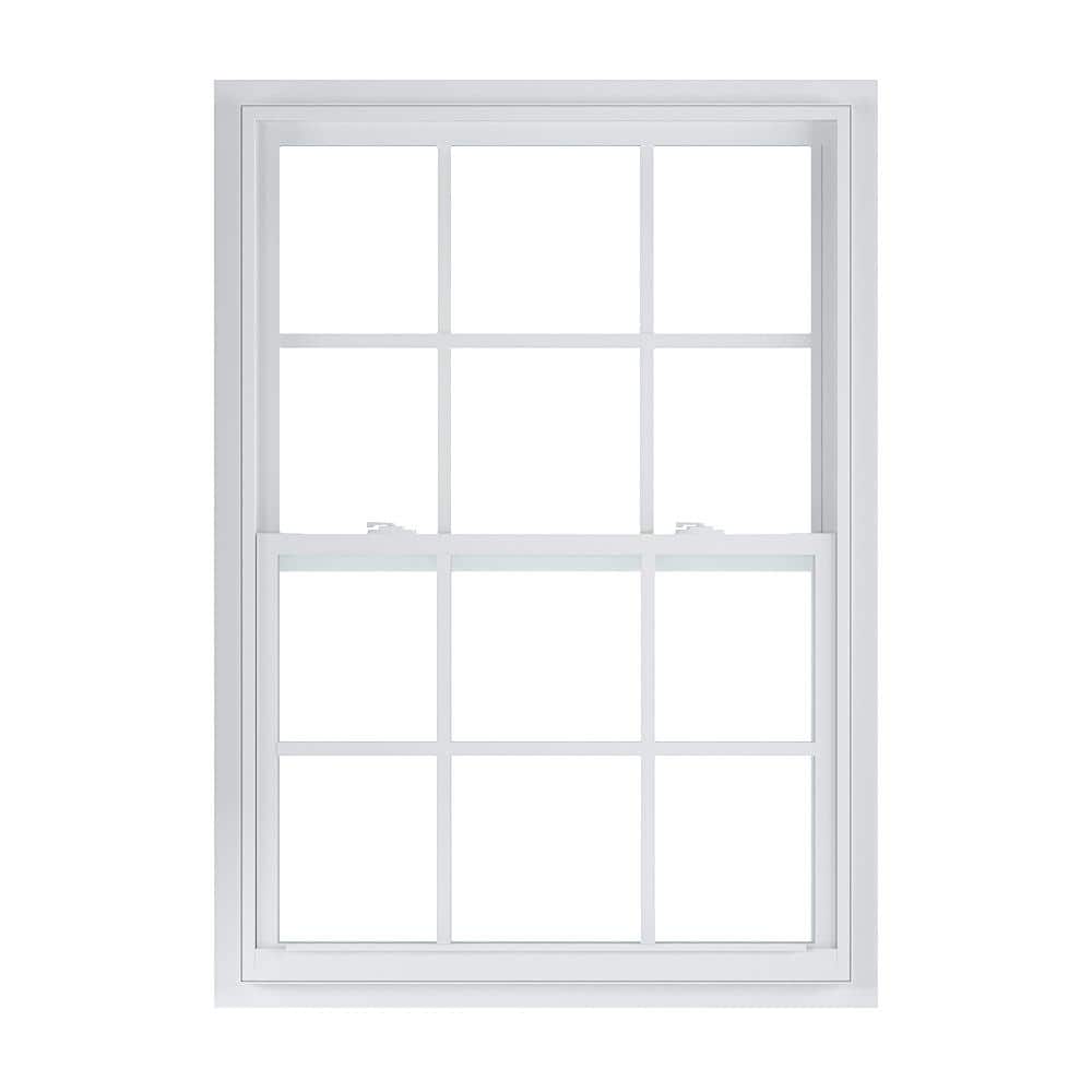 American Craftsman 35.375 in. x 51.25 in. 50 Series White Single Hung ...