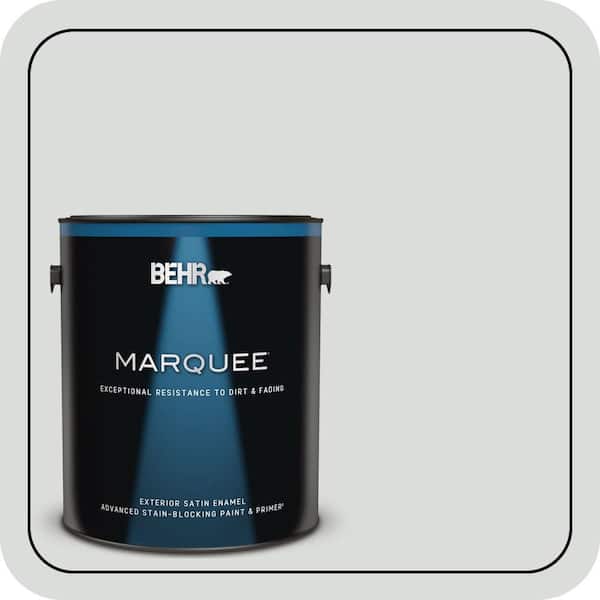 BEHR MARQUEE 1 gal. #N500-1 Shiny Luster Satin Enamel Exterior Paint ...