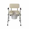 Medline Heavy Duty Padded Drop-Arm Commode G98204 - The Home Depot