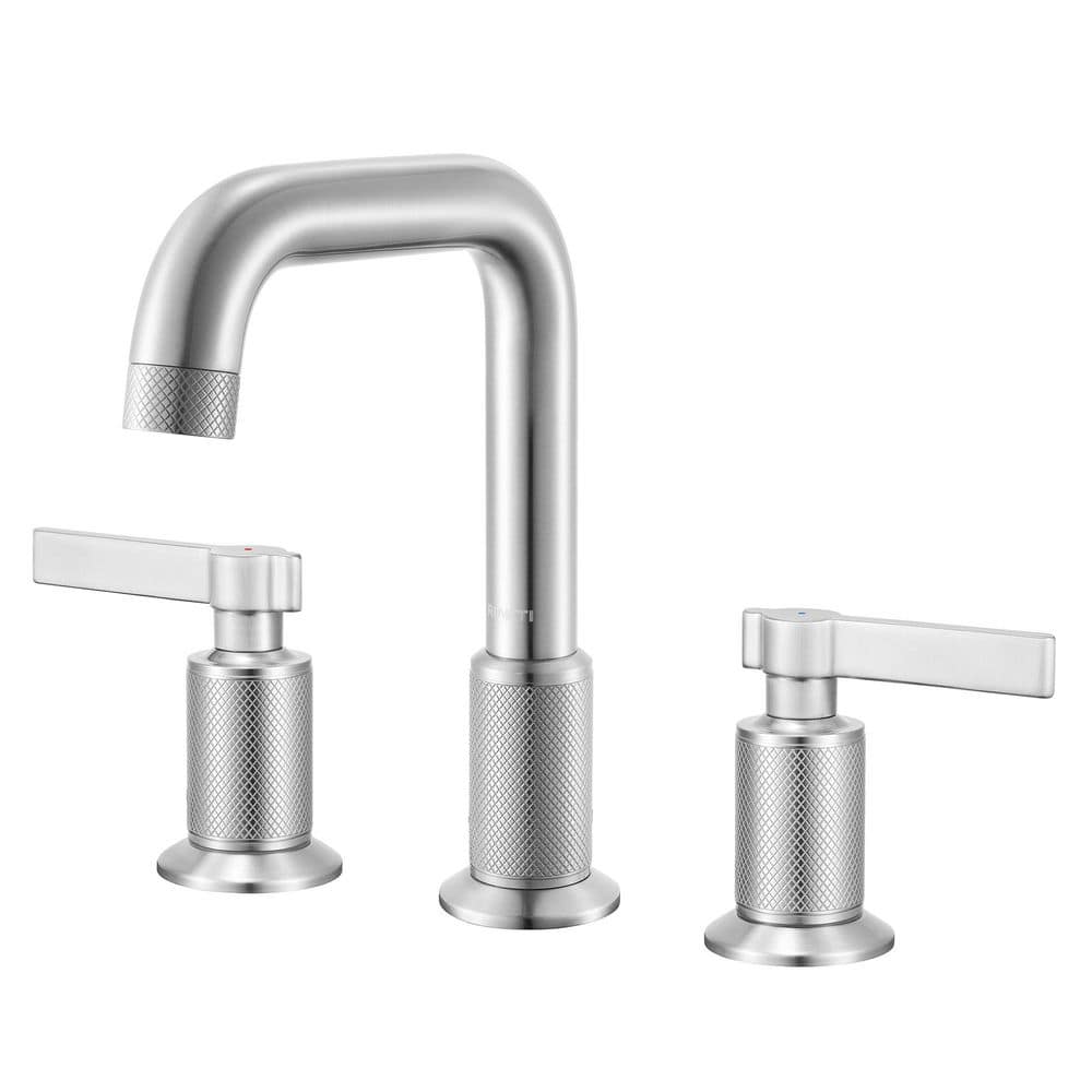 Ruvati Barolo 8 in. Widespread 2 Handle Art Deco Bathroom Sink Faucet ...