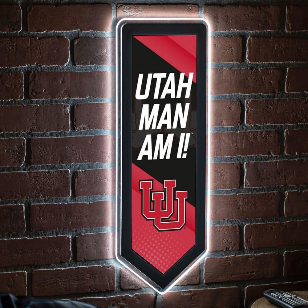 Evergreen University of Utah Pennant 9 in. x 23 in. Plug-in LED Lighted ...