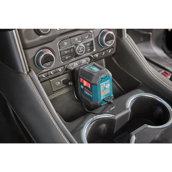 Bosch 65 ft. Dual Power Battery Green Beam Self-Leveling Cross-Line ...