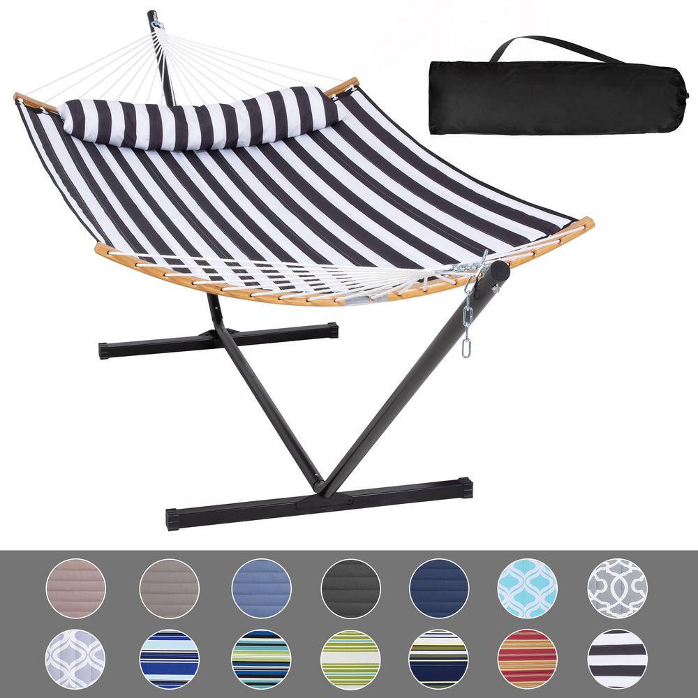 Atesun 12.3 ft. Free Standing, 450 lbs. Capacity, 2-Person Hammock with ...