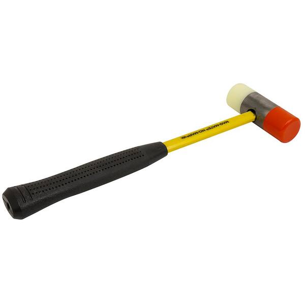 NO-MAR Press-On Tip 1-1/4 in. Face Diameter Hammer with Fiberglass ...