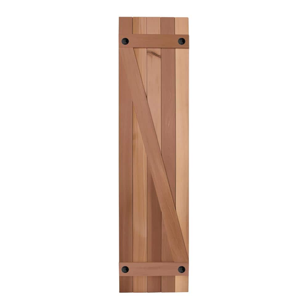 Design Craft MIllworks Grayson 15 in. x 64 in. Cedar Z Pattern Board ...