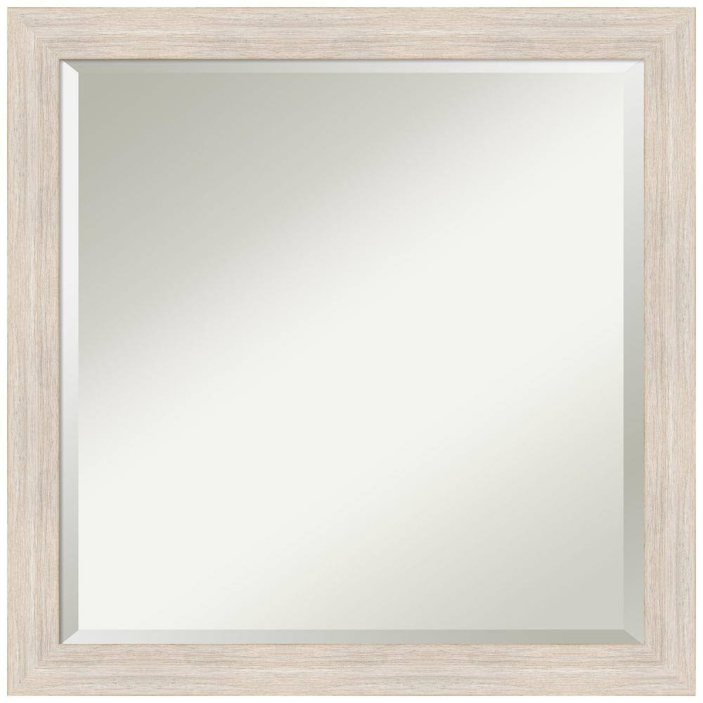 Amanti Art Hardwood Whitewash Narrow 23 in. W x 23 in. H Wood Framed ...