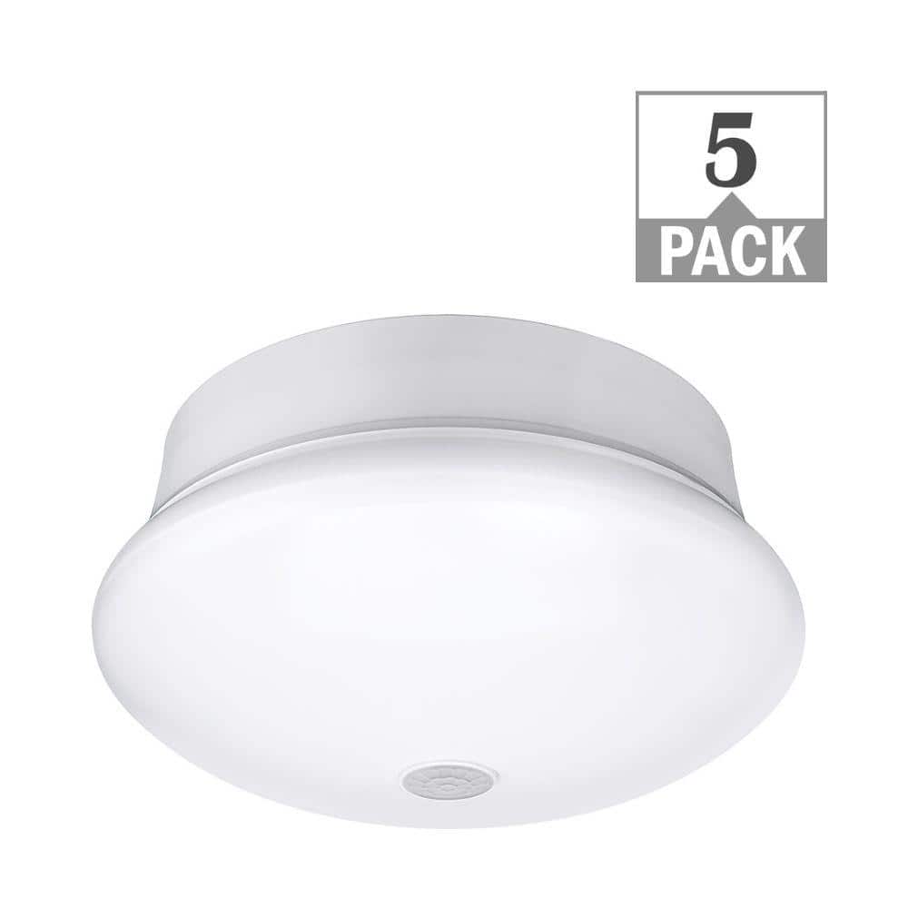 ETI LIGHTING Spin Light 7 in. Motion Sensing Closet Light Garage Light ...
