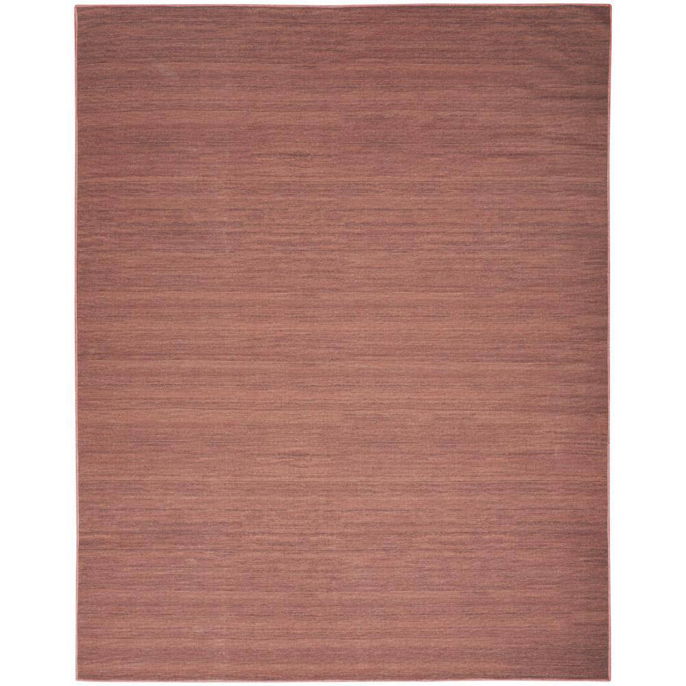 Nourison Washable Essentials Mocha 9 ft. x 12 ft. All-over design ...