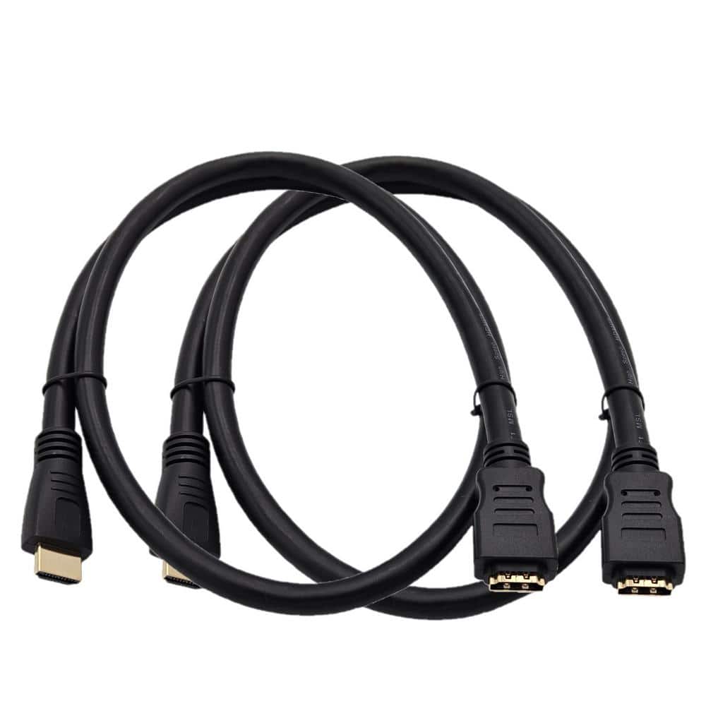 Micro Connectors, Inc. HDMI Extension 15 ft. (24AWG) Cable with ...