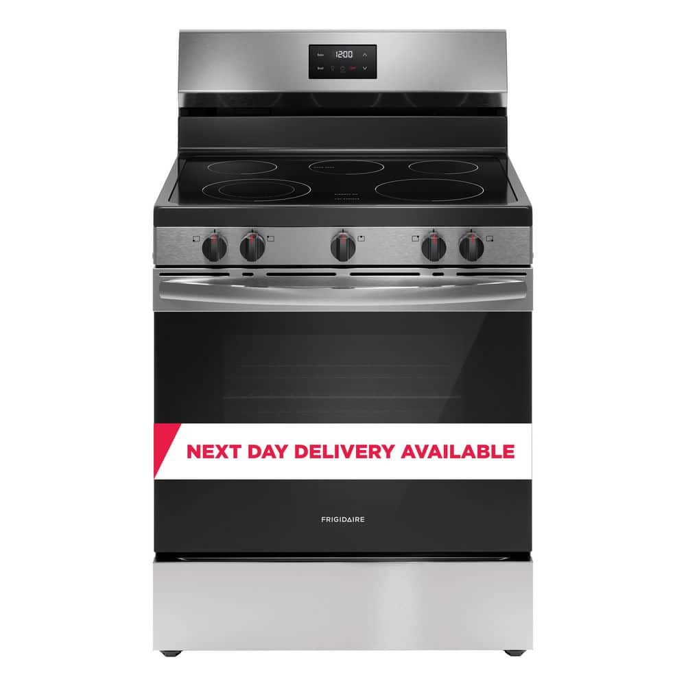 Frigidaire 30 in. 5 Element Freestanding Electric Range in Stainless ...
