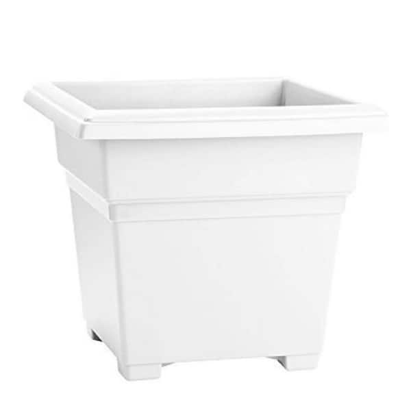 Large White Plastic Indoor/Outdoor Planter (14 in. W x 13 in. H ...