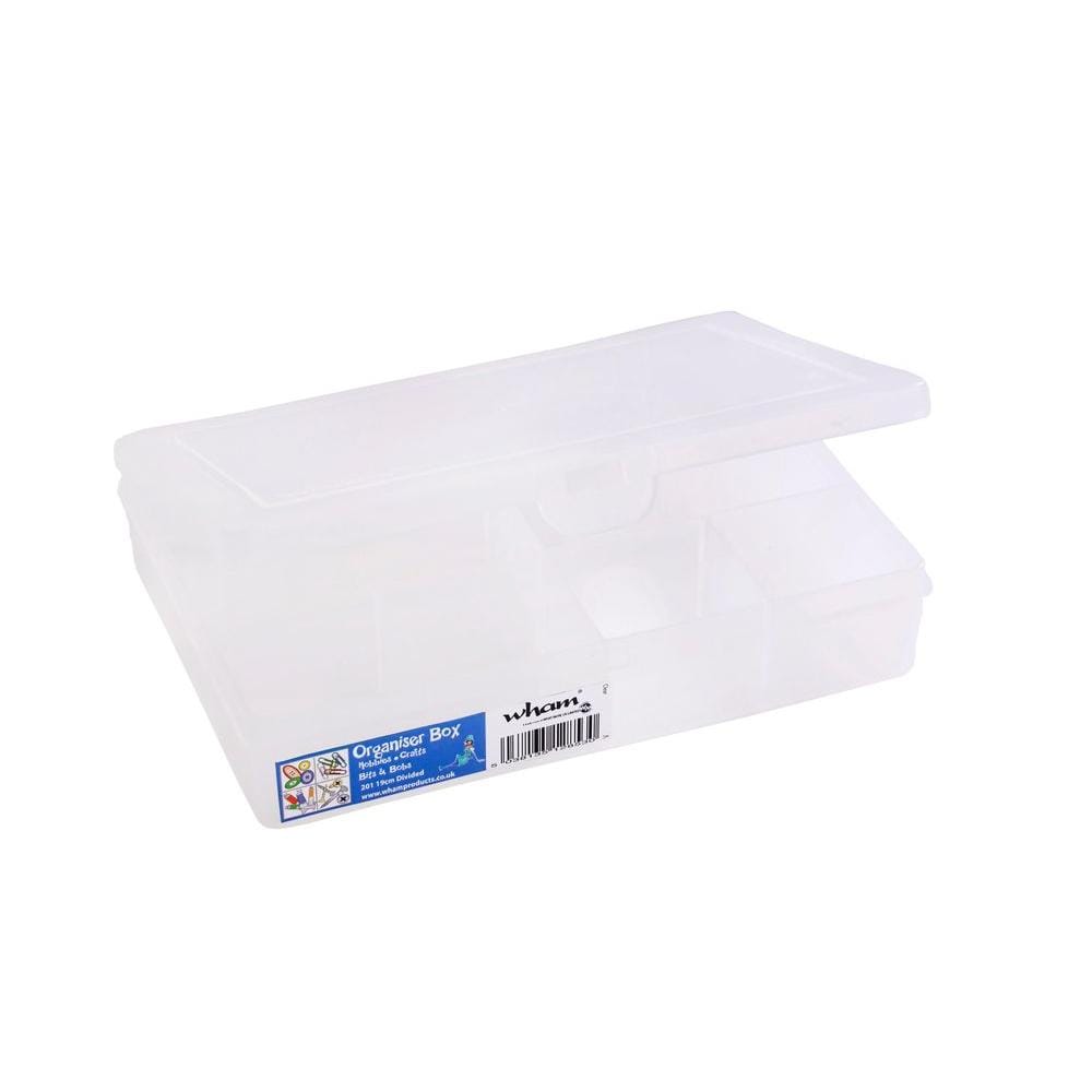 Wham 7.5 in. 13-Compartment Small Parts Organizer Box in Clear 12823 ...