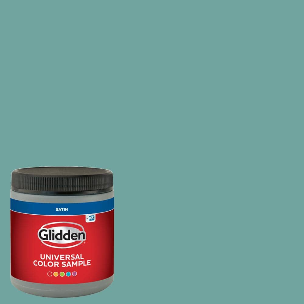 Glidden 8 oz. PPG1142-5 Catalina Satin Interior Paint Sample PPG1142-5P ...