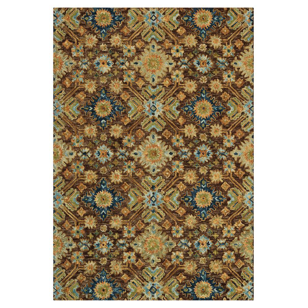 Empress Brown 9 ft. x 13 ft. Western Area Rug JAC40913 - The Home Depot