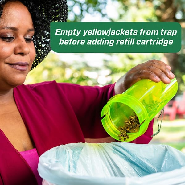 RESCUE 10-Week Yellowjacket Trap Refill Cartridge YJTC-DB9 - The Home Depot
