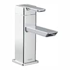 MOEN Align Single Hole Single-Handle Low-Arc Bathroom Faucet in Chrome ...