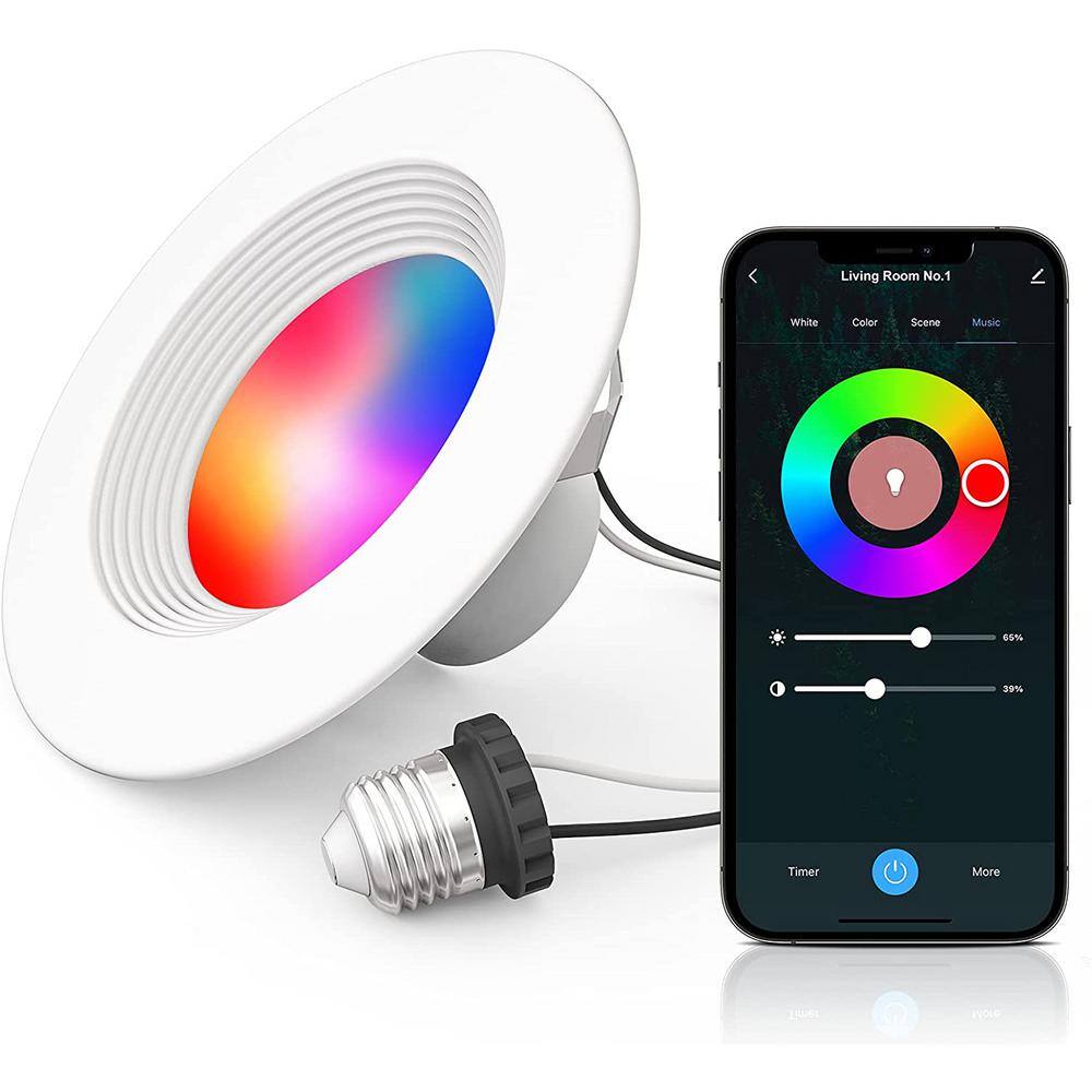 IBRIGHT:iBright 5/6in. 75W Equivalent Tunable Smart Integrated WiFi ...