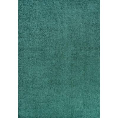 JONATHAN Y Haze Solid Low-Pile Emerald 5 ft. x 8 ft. Area Rug SEU100L-5 ...