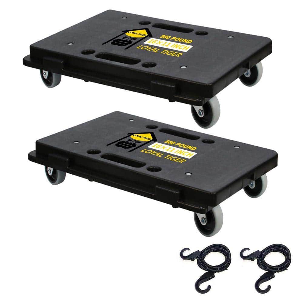 Primehome 2-P Furniture Dolly, 500LB Capacity Each, Moving Dollies with ...