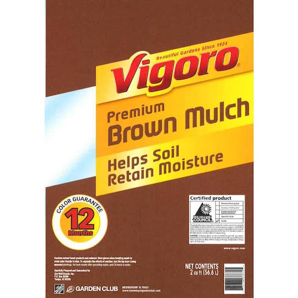 Vigoro 2 cu. ft. Brown Mulch VIG133614 - The Home Depot