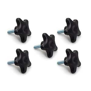 POWERTEC 1/4 in.-20, 4-Point Stud Knob (5-Pack) QNB3008