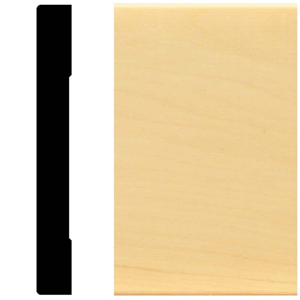 HOUSE OF FARA 5/8 in. x 5-1/4 in. x 96 in. Hardwood Mullion Base ...