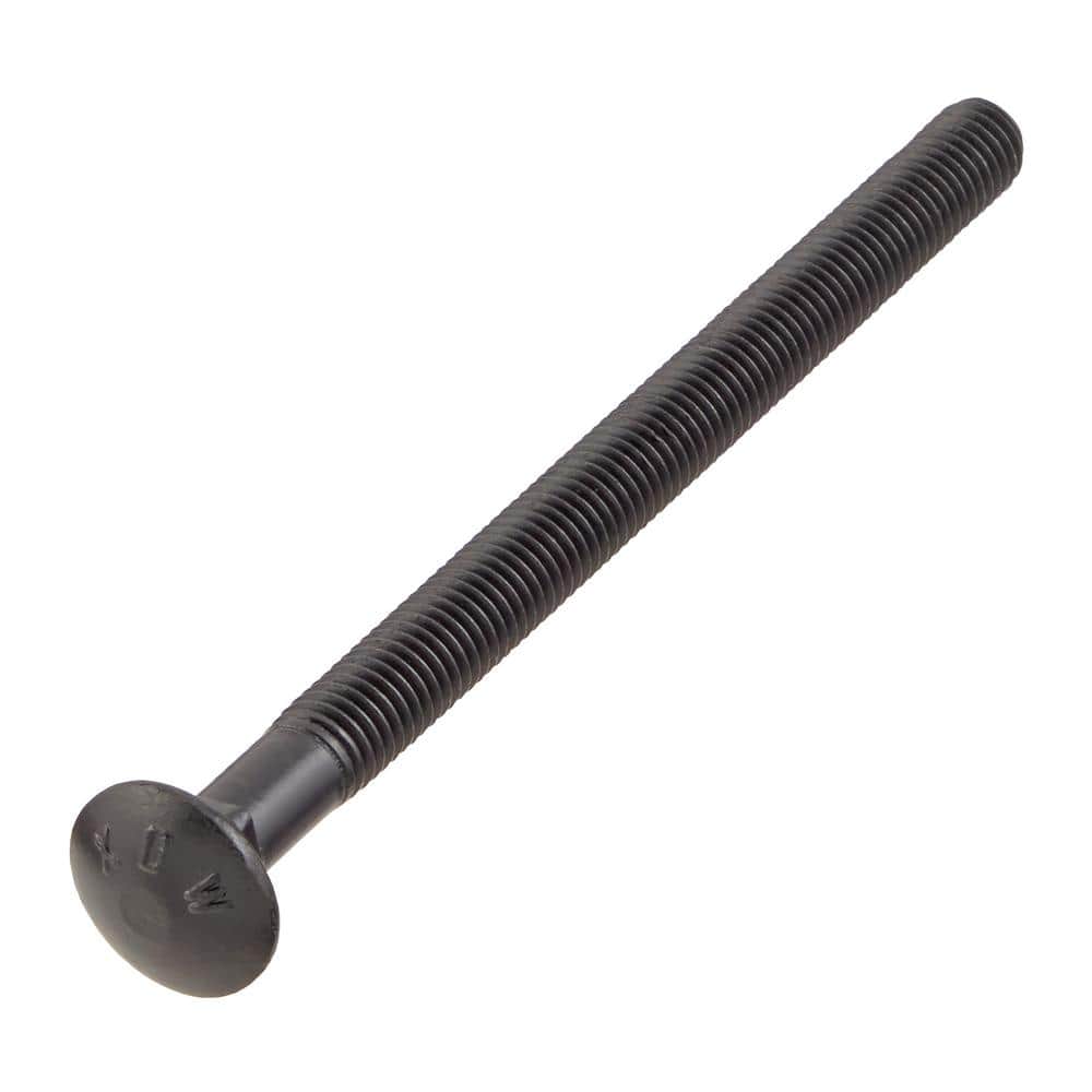 DECKMATE 1/2 in. -13 x 7 in. Black Deck ExteriorCarriage Bolt 867896 ...