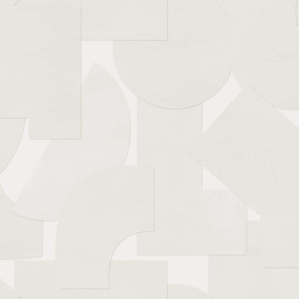 NuWallpaper Ashley Stark White Bas Shapes Peel and Stick Wallpaper ...