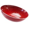 Golden Rabbit 14 in. 160 fl. oz. Solid Red Enamelware Round Catering ...