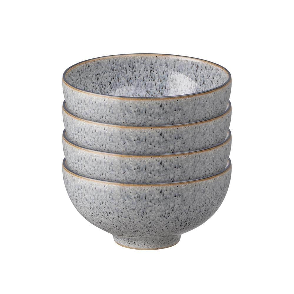 Denby Studio Grey Stoneware 16.23 fl. oz. Rice Bowl (Set of 4) STG-209G ...