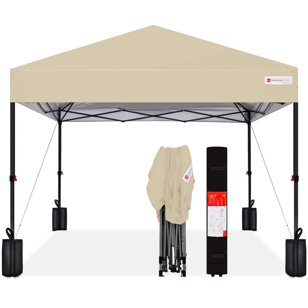 Best Choice Products 12 ft. x 12 ft. Sand Easy Setup Pop Up Canopy ...