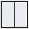 JELD-WEN 60 in. x 60 in. V-2500 Series Bronze Exterior/White Interior ...