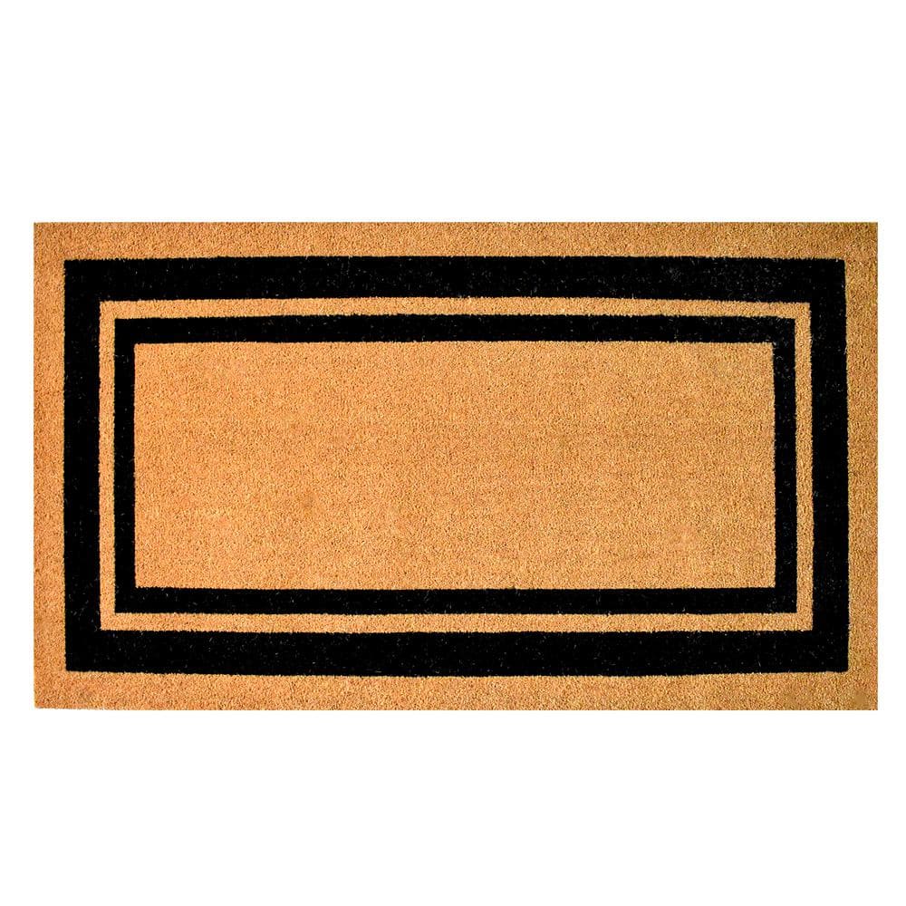 Calloway Mills Black Border Doormat 36" x 72" 152963672NP - The Home Depot
