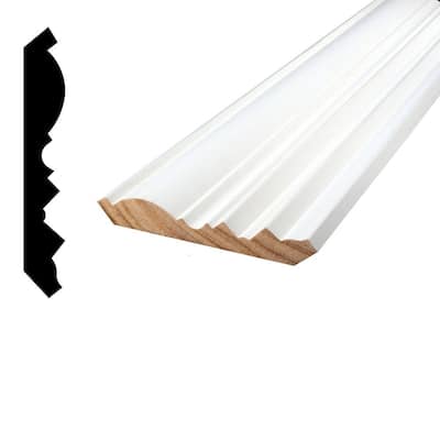 Alexandria Moulding 5/8 in. x 4-1/2 in. x 96 in. Primed Pine Finger ...