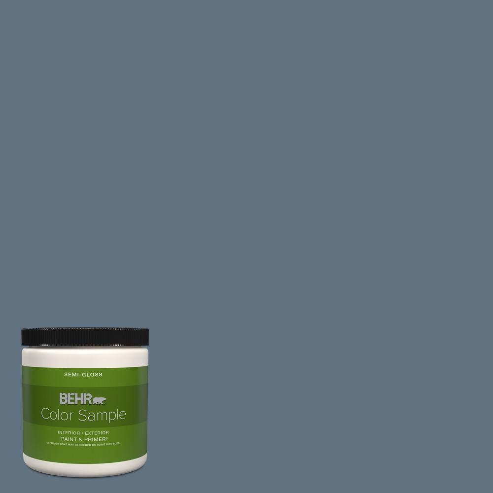BEHR PREMIUM PLUS 8 oz. #560F-6 Windsor Haze Semi-Gloss Interior ...