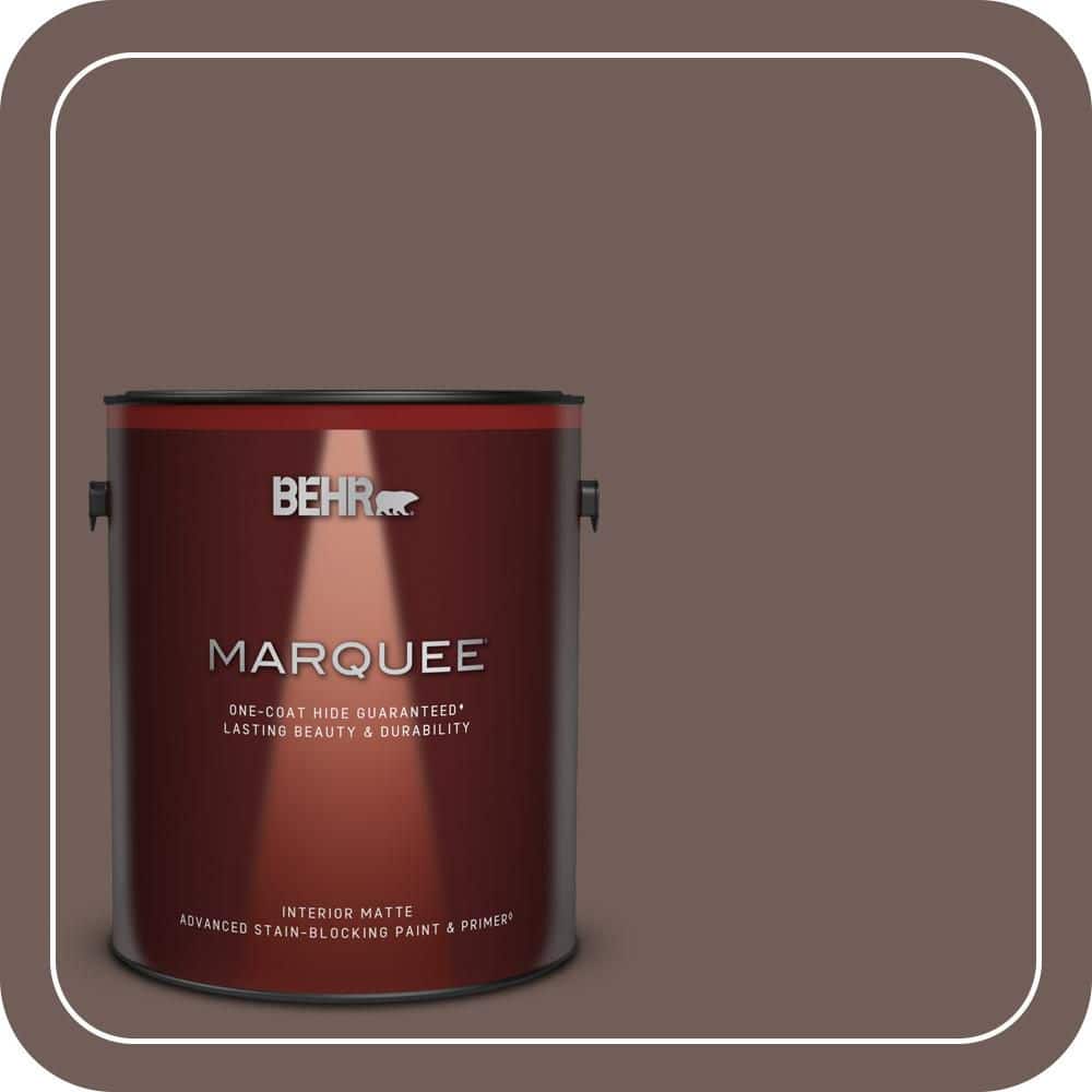 BEHR MARQUEE 1 gal. #750B-6 Tree Bark Matte Interior Paint & Primer ...
