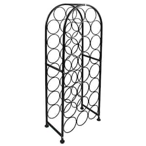 Sorbus 18-Bottle Black Metal Wall Mount Wine Rack WN-RACK9-2PK - The ...
