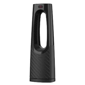 Lasko Elite 1500W 22 in. Black Indoor Electric Tower Forced Air Ceramic Space Heater with Tip ...