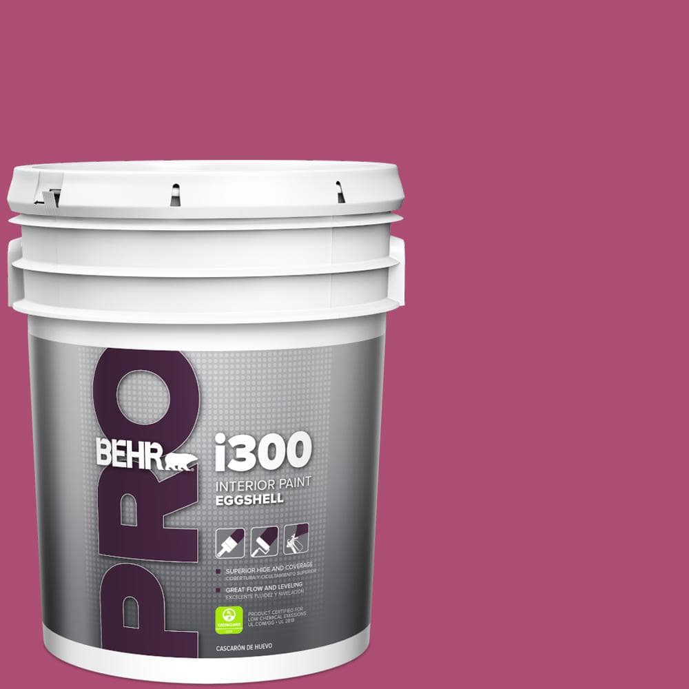 BEHR PRO 5 gal. #100B-7 Hot Pink Eggshell Interior Paint PR33305 - The ...