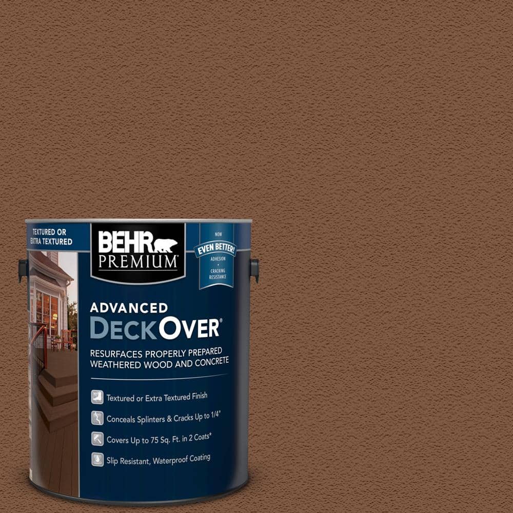 BEHR Premium Advanced DeckOver 1 gal. #SC-110 Chestnut Textured Solid ...