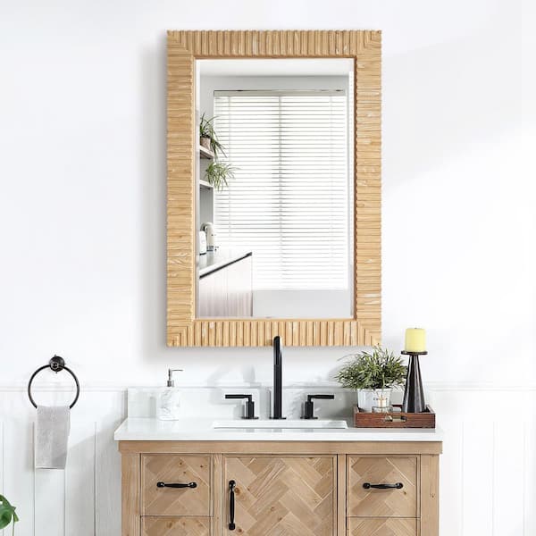 ROSWELL Osaka 24 in. W x 35.8 in. H Rectangular Wood Framed Wall ...