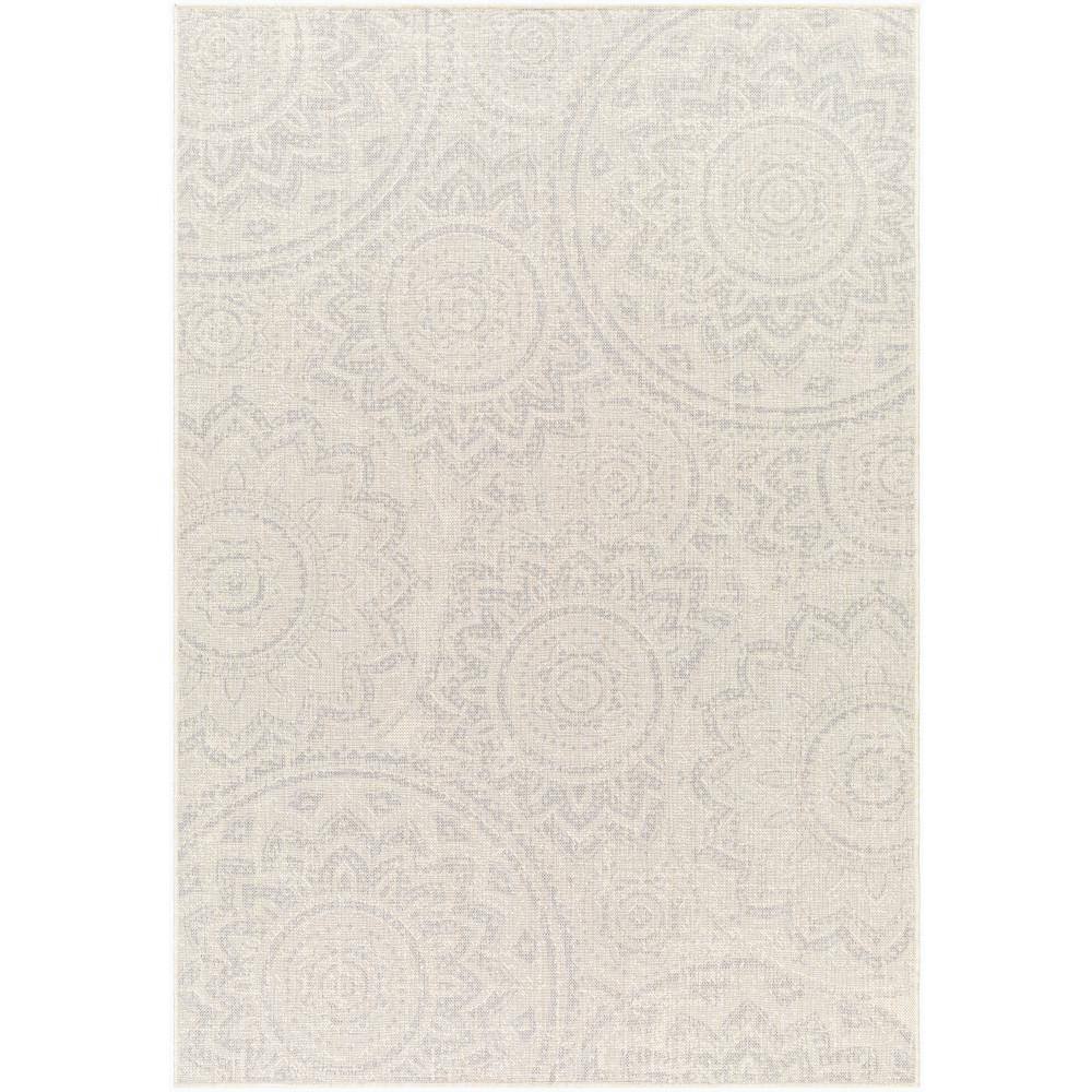 Livabliss Ravello Cream Paisley 5 ft. x 7 ft. Indoor/Outdoor Area Rug ...
