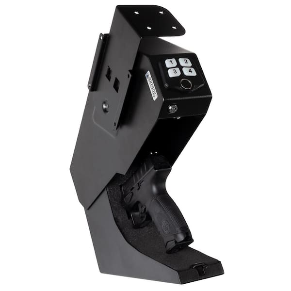 Stalwart Biometric Desk Mount Gun Safe Heavy-Gauge Steel Lock Box ...