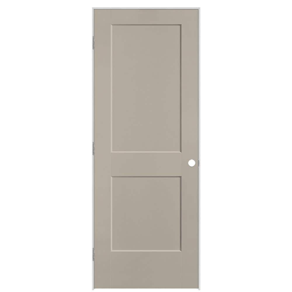Masonite 30 in. x 80 in. 2-Panel Logan Right-Hand Hollow Core Smoked ...