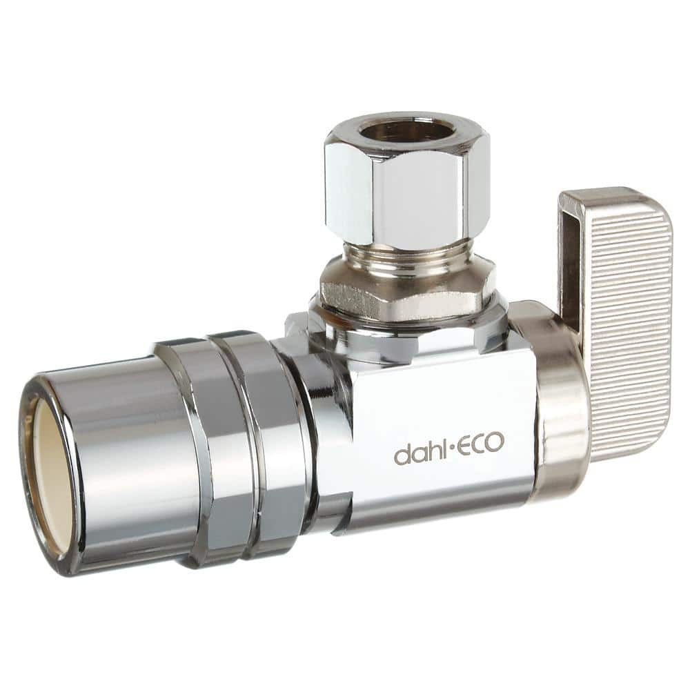 DAHL 1/2 in. CPVC Inlet x 3/8 in. Compression Outlet 1/4-Turn Angle ...