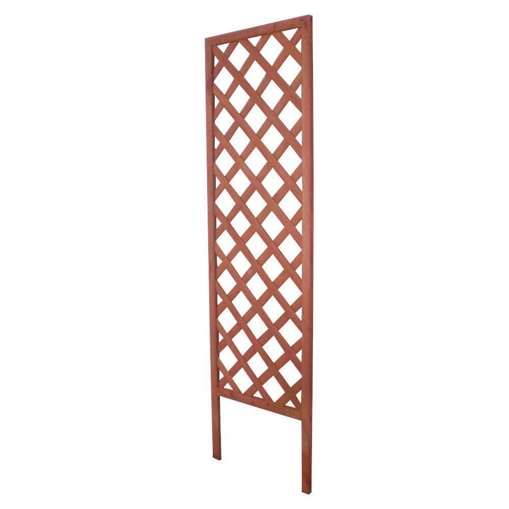 Greenes Fence 72 in. Brown Frame Diamond Trellis RC916DB - The Home Depot