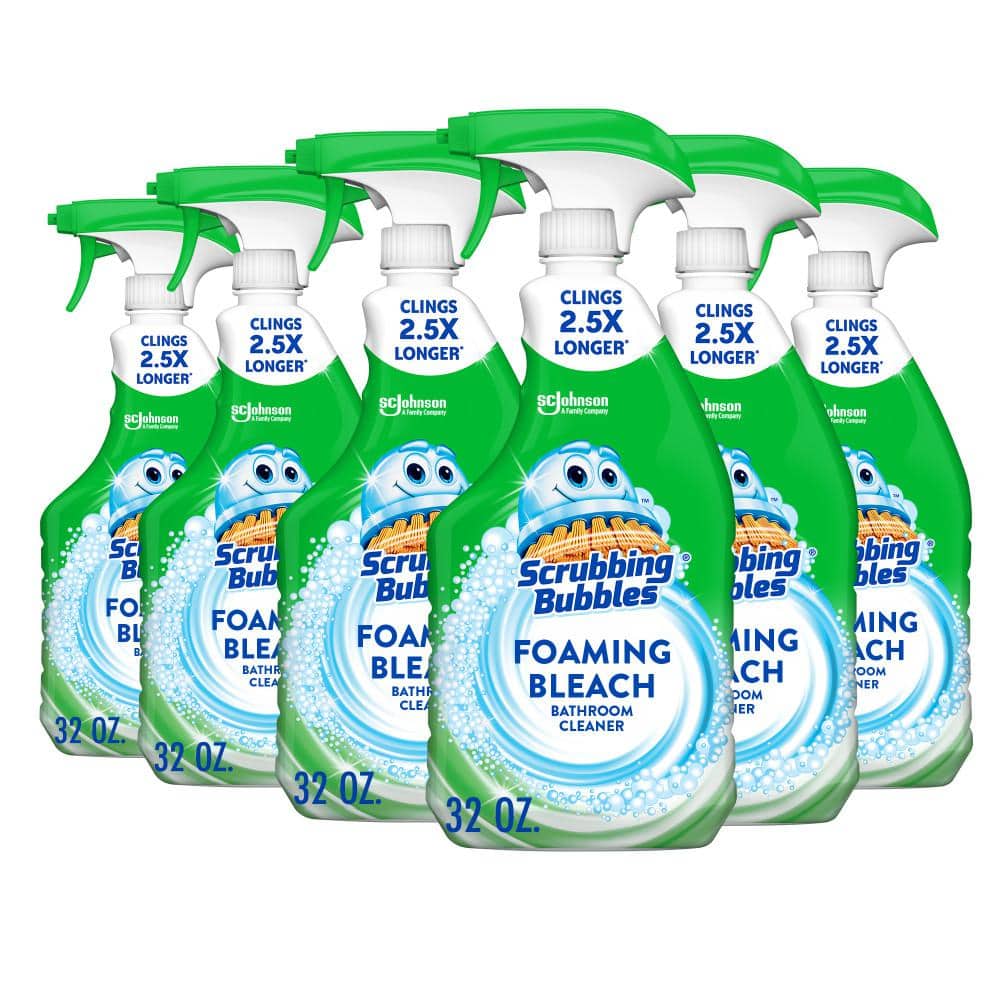 Scrubbing Bubbles 32 fl. oz. Foaming Bleach Bathroom Cleaner (6-Pack ...