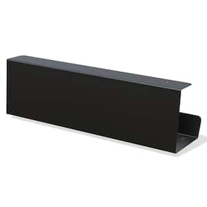 Yichuhaoxi Under Desk Cable Management Tray in Black with Clamp, No Drill Steel Organizer for ...