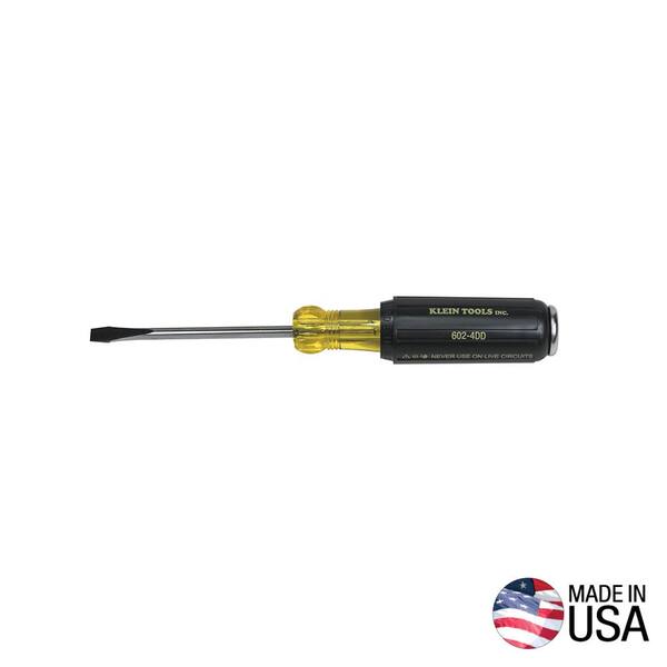 Klein Tools 1/4 in. Keystone-Tip Flat Head Demolition Driver with 4 in ...
